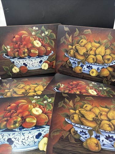 vintage pimpernel placemats Apples And Pears Set Of 6 | eBay