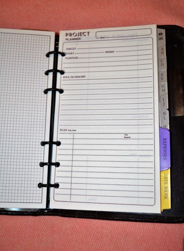 FORTUNE Day Timer Planner Day Runner Organizer Vinyl 6.75" x 3/75 ...