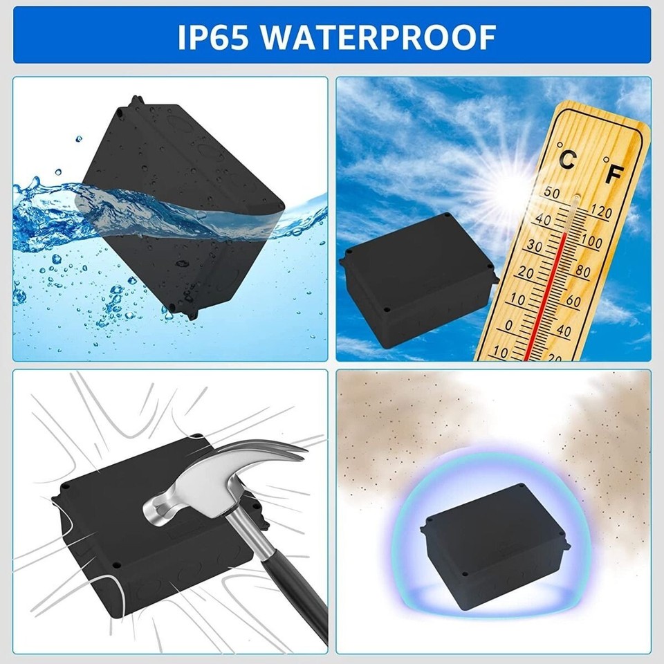 IP65 Waterproof Junction Box Large ABS Electrical Box Outdoor Cable ...