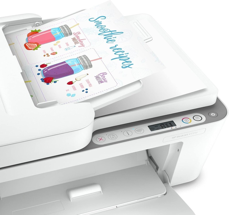 HP DeskJet 4155e Wireless Color Inkjet Printer Mobile Printing, Best ...