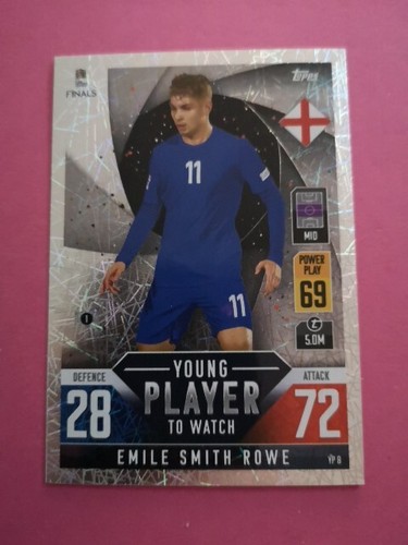 Emile Smith Rowe Angleterre Young Player To Watch Carte Foot Topps Uefa ...