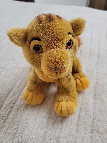 The Lion King Disney Store Crouching Simba Cub 8" Vintage Plush | eBay