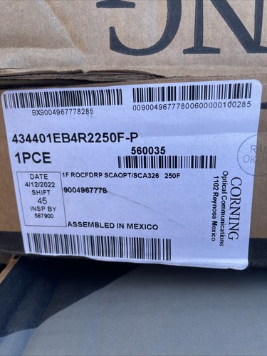 CORNING AERIAL DROP DIEL SM SC/SC 350F 434401EB4R2250F-P FIBER PATCH ...