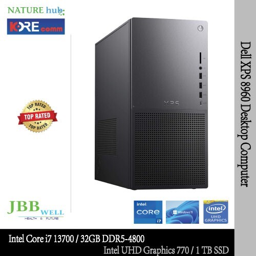 Dell XPS 8960, Intel Core i7 13th, 32GB DDR5, 1 TB SSD, Intel UHD ...