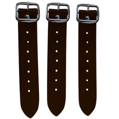 Genuine Leather Kilt Straps & Buckle 7" Extender 1.25" wide 3x Black ...