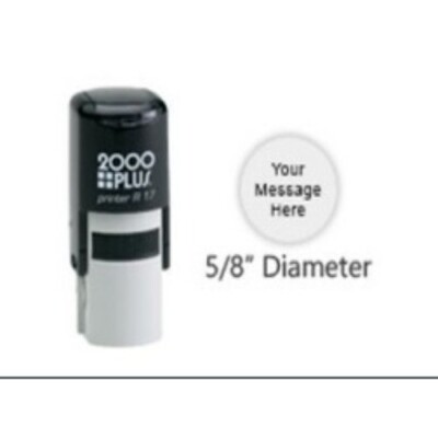 Cosco 2000 Plus Printer R17 Customiz with Text / Logo Round self ink ...