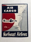 Vintage Northeast Airlines Air Cargo Sticker - Merged with Delta ...