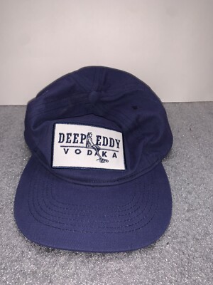 Deep Eddy Vodka Pinup Girl Logo White Patch Blue Cotton Canvas Snapback ...