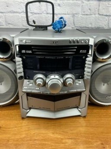 JVC MX-GA77 360W 3 CD Changer Dual Cassette Player AM/FM Stereo System ...