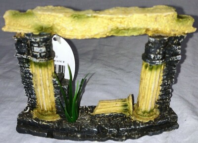 GREEK / ROMAN ENTRANCE RUINS AQUARIUM FISH TANK ORNAMENT DECORATION ...