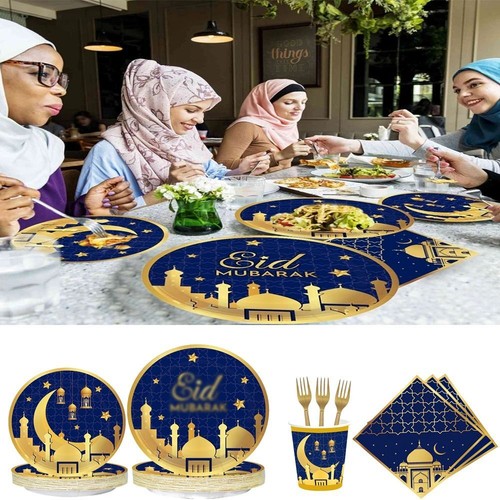 Eid Al-fitr Gift Eid Paper Plate Eid Mubarak Ramadan Cup | eBay