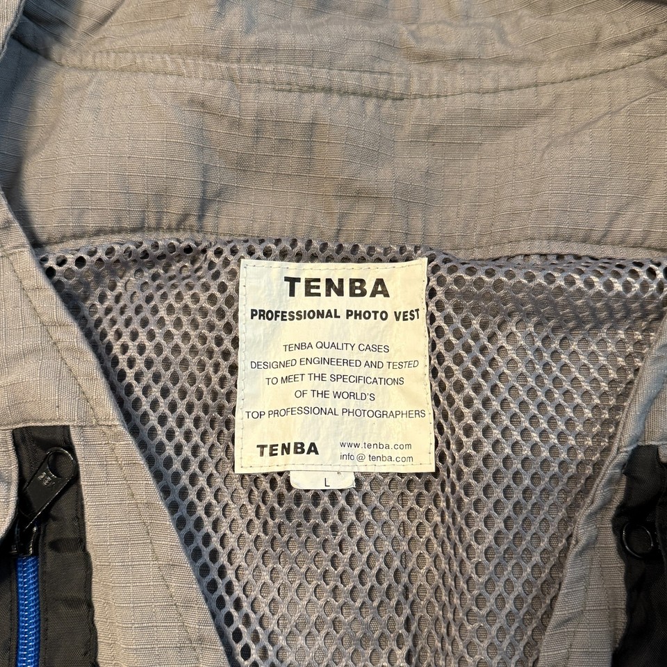 Tenba Professional Photography Camera Vest Large Gray Outdoor Media ...