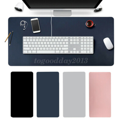 80x40cm Large Leather Computer Desk Mat Modern Keyboard Mouse Pad ...