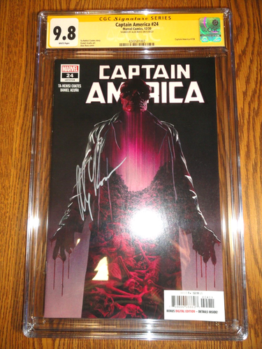 Captain America #24 Alex Ross Signature CGC 9.8 NMM 1st Pr SS Red Skull ...