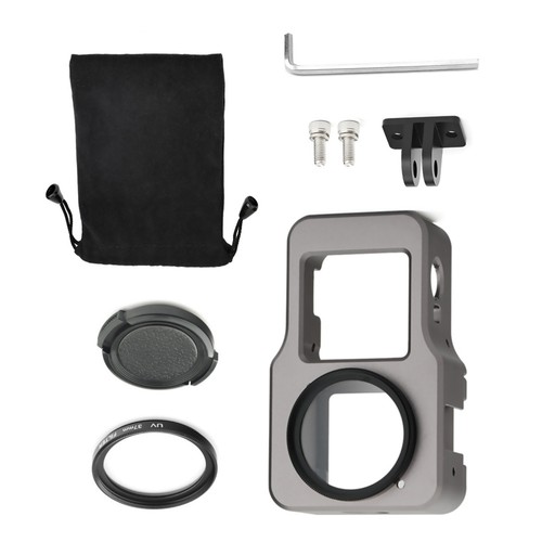 Alloy Frame W/ Lens Cover/Base/Screw/Wrench For DJI Action 2 Camera ...