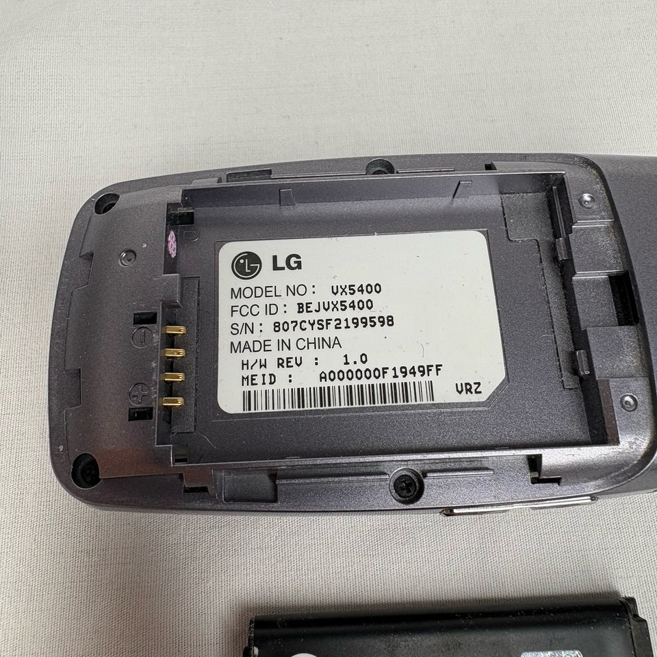 LG VX5400 Verizon Cellular Flip Phone Silver Vintage | eBay