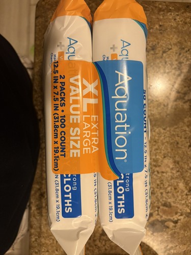 Aquation XL Extra Large Soothe Soft & Strong Pre-Moistened Body Cloths ...