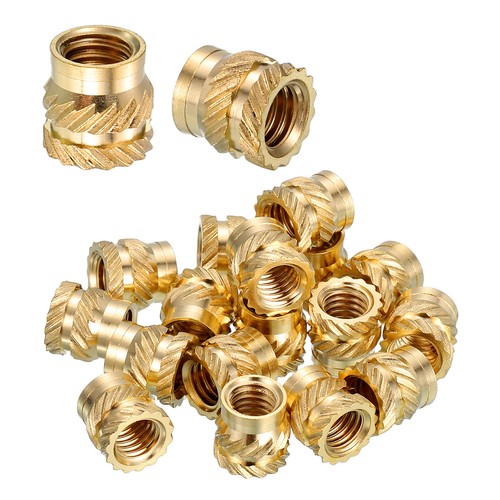25 Pcs #8-32UNC x 9/32" l x 6.3mm OD Pure Brass Heat Set Threaded Inserts | eBay