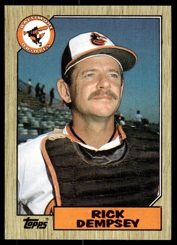 1987 Topps Baseball Card Rick Dempsey Baltimore Orioles #28 | eBay