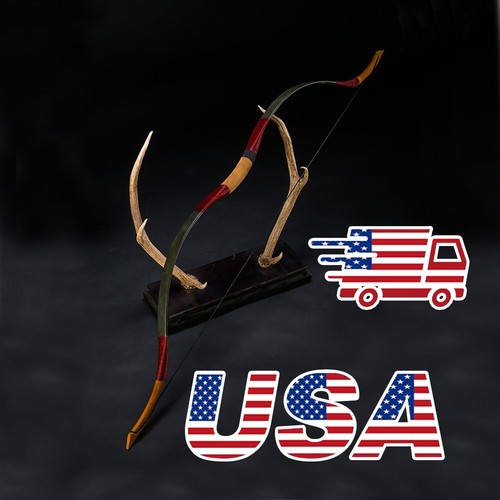 60'' Han Bow Short Siyah Recurve Bow AF Archery Handmade Horse Bow ...