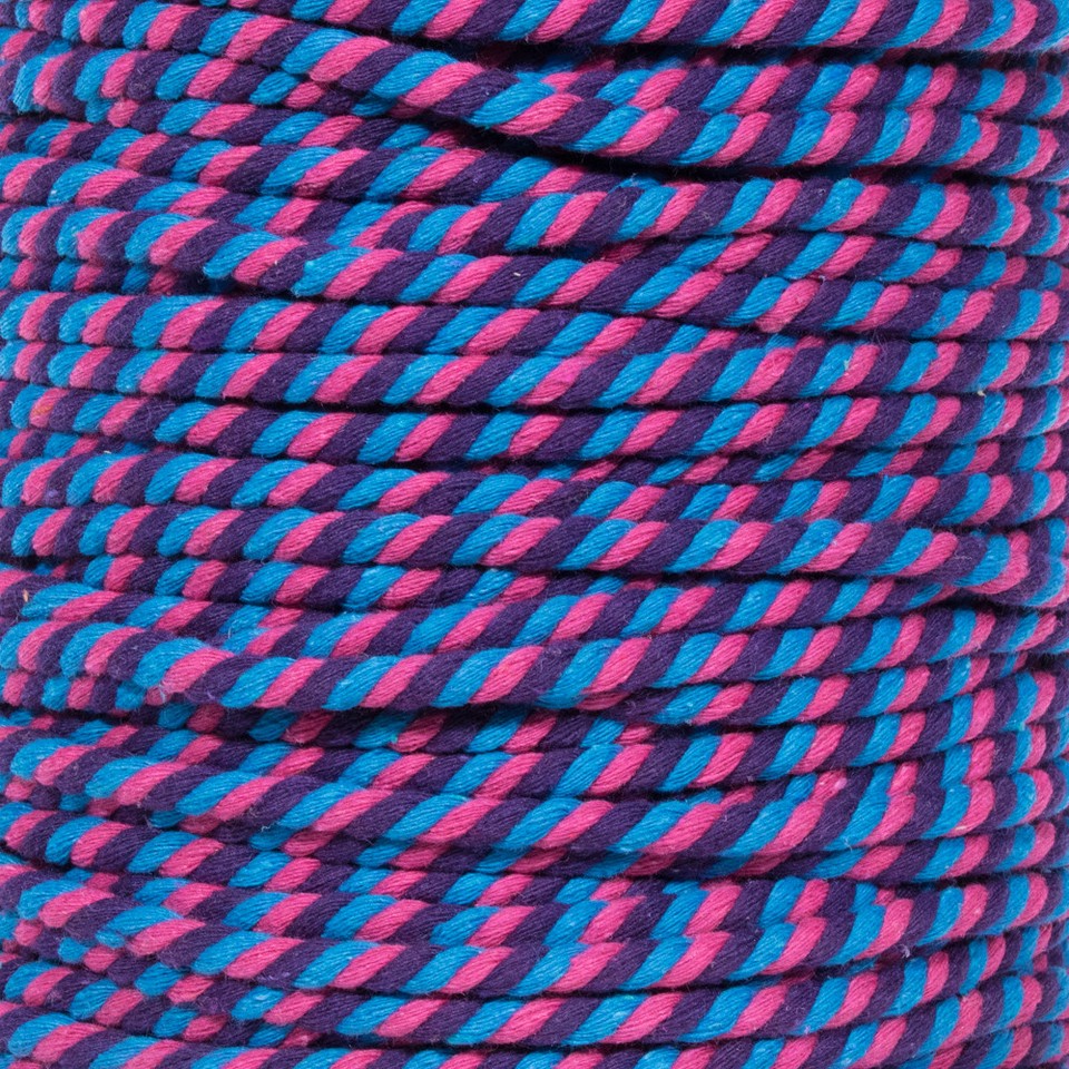 Premium Super Soft Colored Twisted Cotton Rope - 1/4" Diameter ...