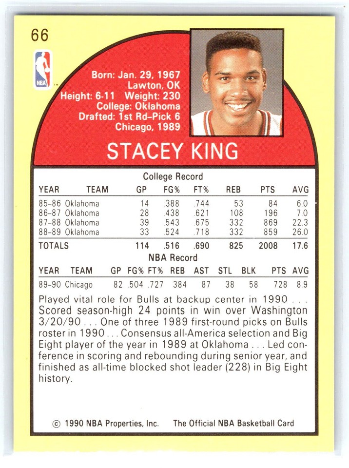 Stacey King 1990-91 Hoops #66 Rookie | eBay