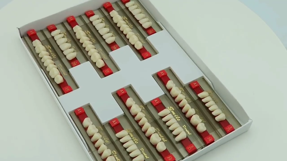 Acrylic resin teeth color A1 dental oral denture 390 small size upper ...