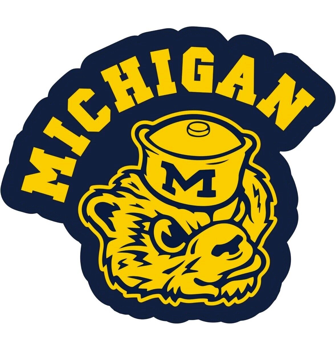 Michigan Wolverines - Die Cut Laminated Vinyl Sticker/Decal
