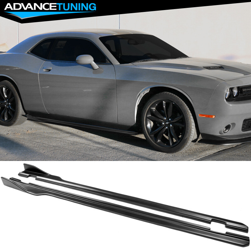 Fits 15-23 Dodge Challenger SXT Side Skirts Extension Rocker Panel ...