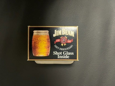 Vintage Collector Jim Bean Glass Shot Glass with Box NWT | eBay