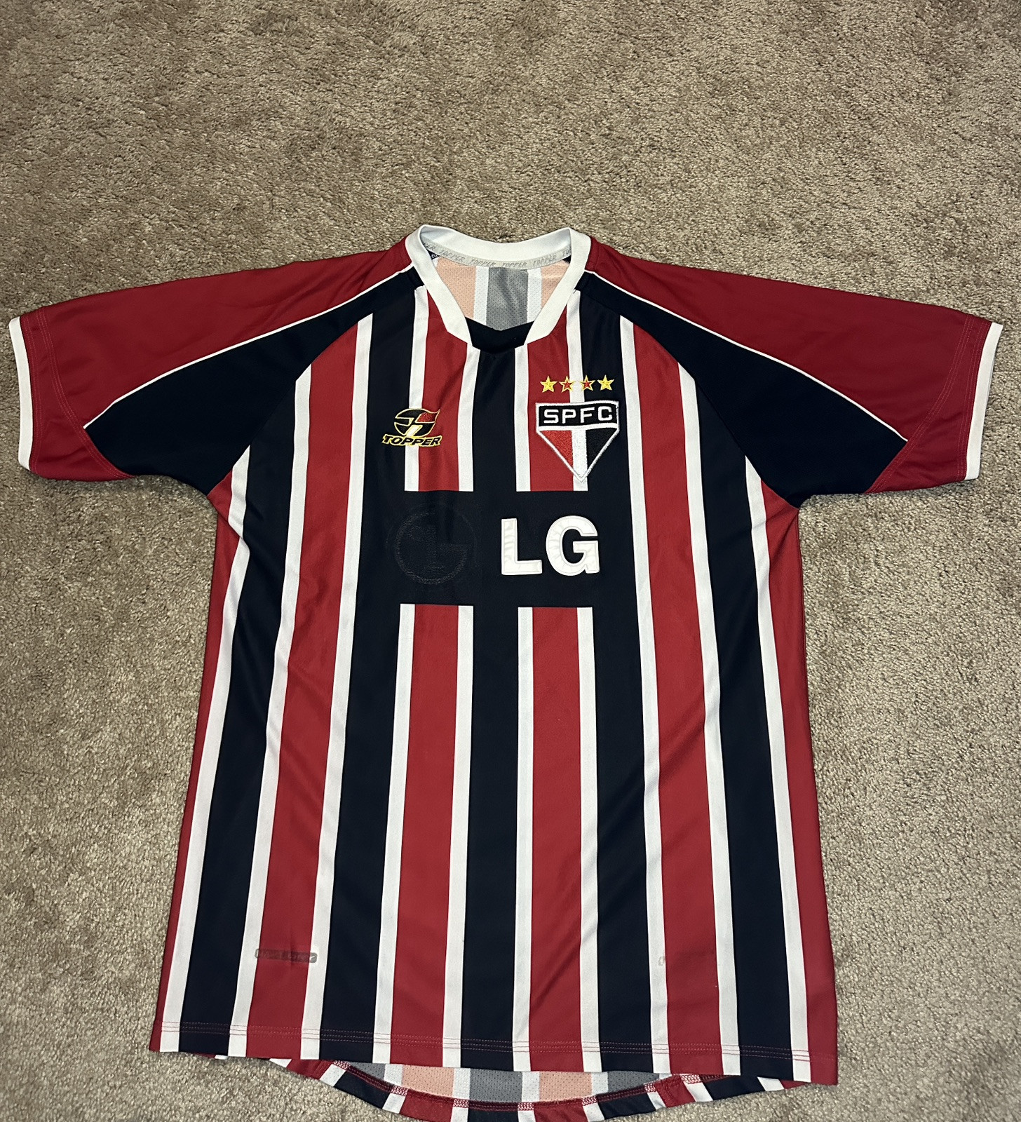 São Paulo FC Soccer Jersey XL Topper Brazil 03/04 Home のeBay公認海外通販｜セカイモン