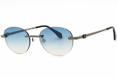 PALM ANGELS CRYSTAL PERI10HS25MET0011007 Sunglasses Gunmetal Frame Blue ...