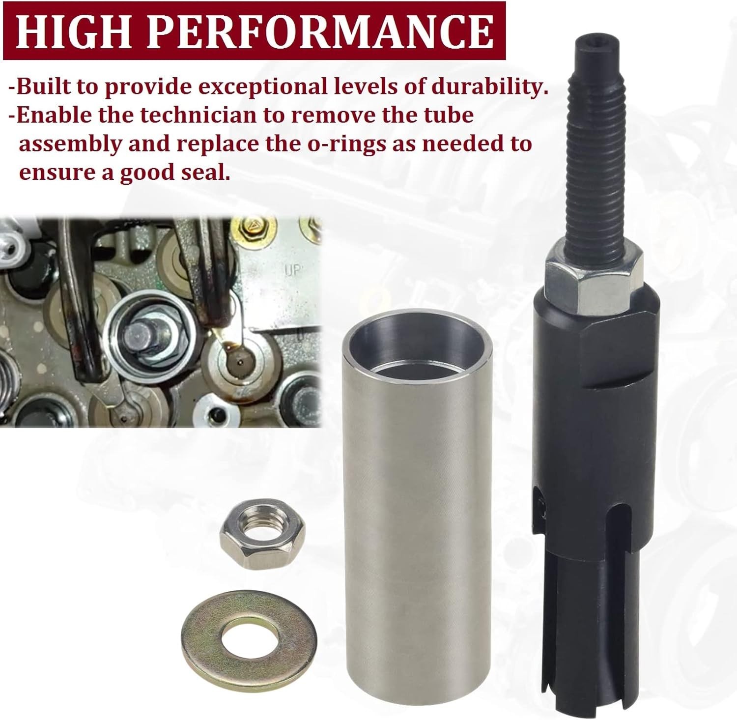 lb7 Injector Tube/Cup Installer Remover for GM 6.6L Duramax Diesel 2001 ...