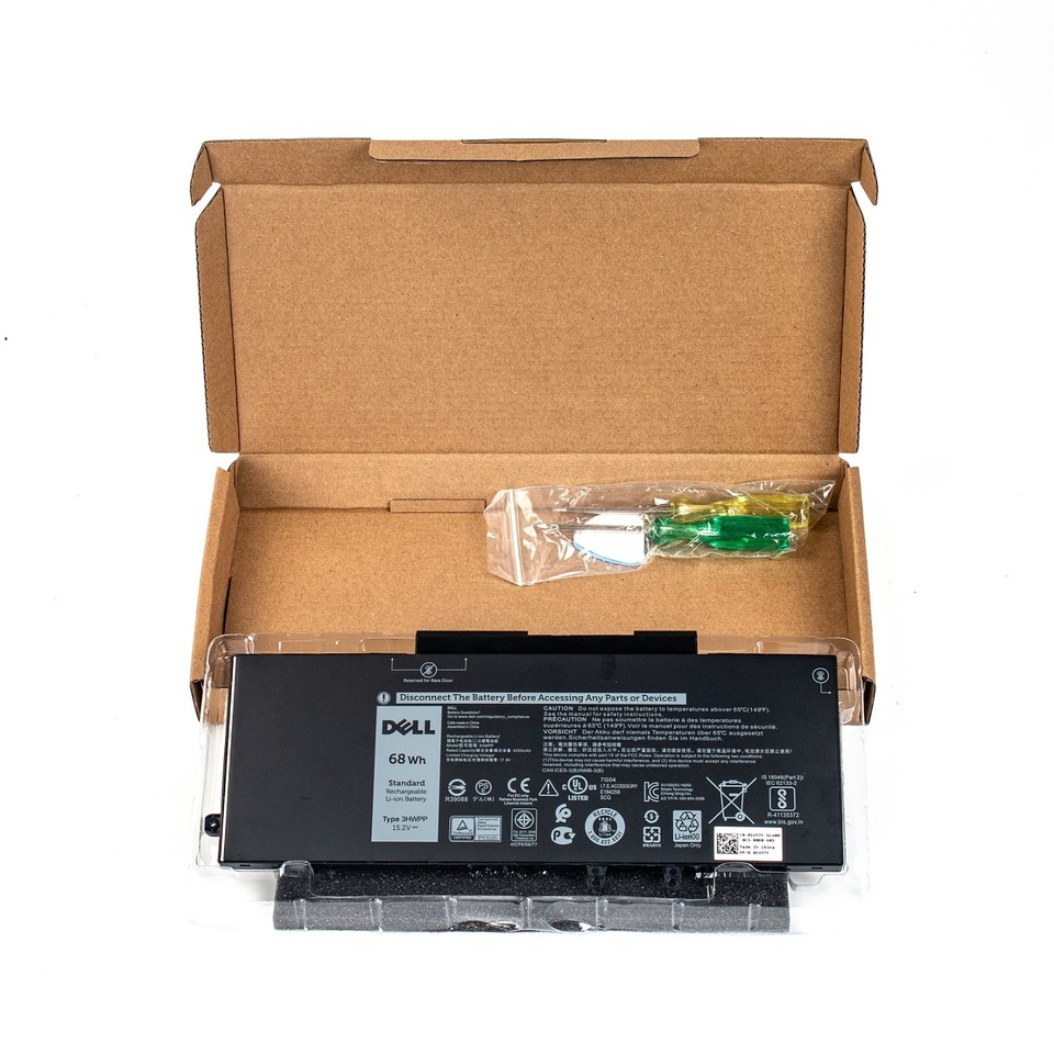 Genuine 3HWPP 68Wh Battery For Dell Precision 3541 3551 Latitude 5401 ...