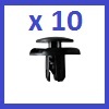 10 x MITSUBISHI Bumper Fender wheel arch mud flaps Trim clips OEM ...