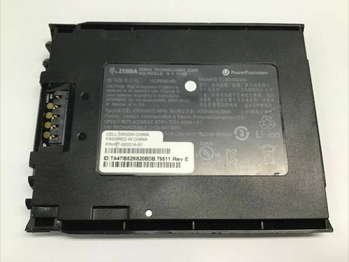 Genuine Zebra Battery TC51 TC56 BTRY-TC51-43MA1-01 BT-000314 Black ...