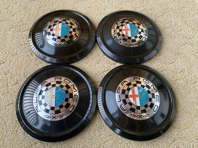ORIGINAL ALFA ROMEO HUBCAPS 10 inch Rare plastic van gulia spider 25mm ...