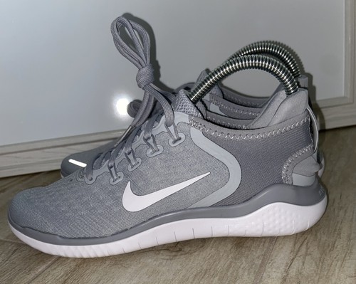 Nike Free RN 2018 Running Shoes 942837 003 Wolf Grey White Women's Size ...