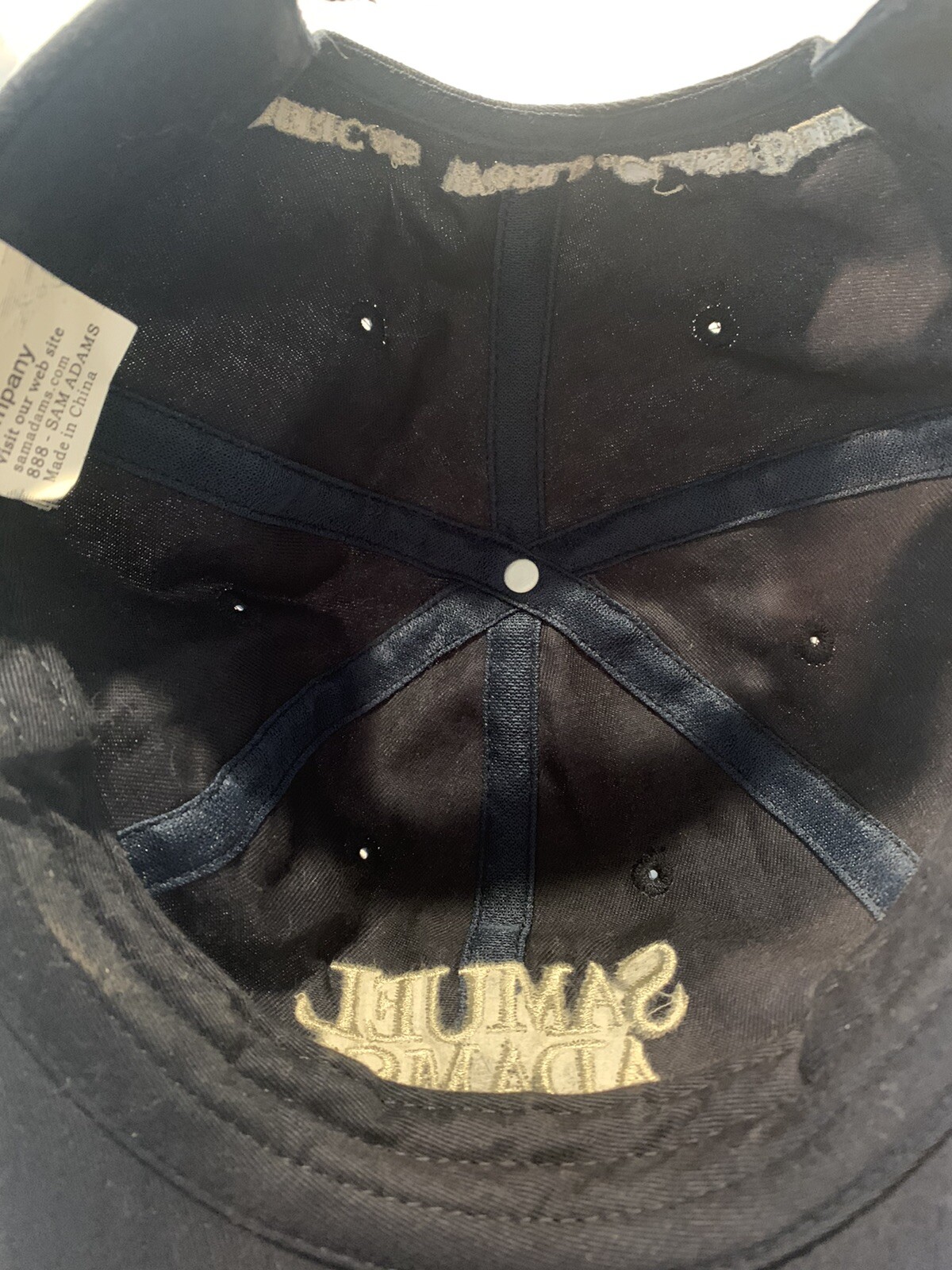 Samuel Adams Hat Blue Adjustable Size Baseball Cap World Class Beer B-5 ...