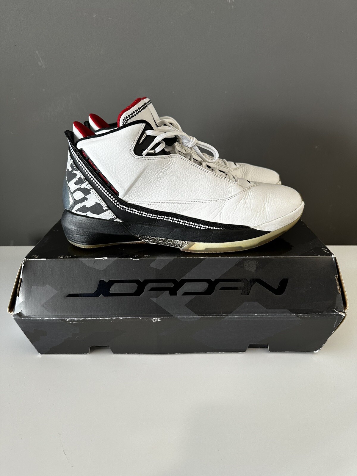 Nike Air Jordan 22 XX2 OG White Varsity Red Black 315… - Gem