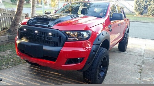 Bonnet Hood Scoop Cover Black Fits Ford Ranger Raptor wildtrack 2011 ...