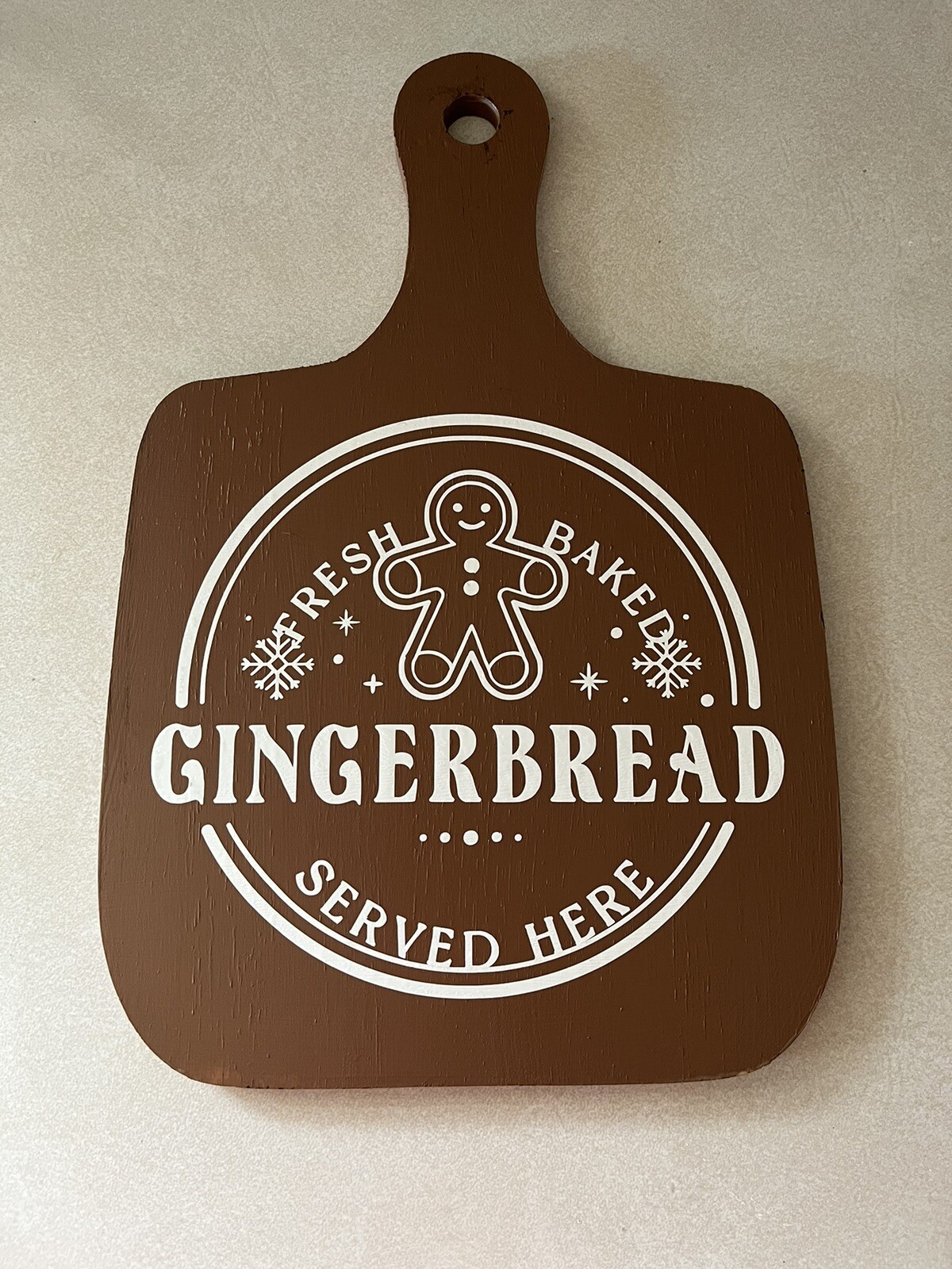 Fresh Baked Gingerbread Christmas Decor Cuttinboard | eBay
