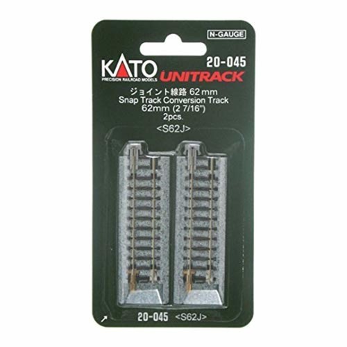 Kato N scale 20-045 Unitrack Snap Track Conversion Track 62mm 2pcs ...