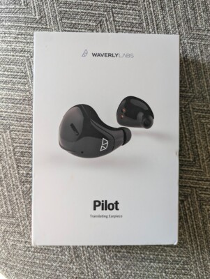 Waverly Labs Pilot Language Translating Earpiece Black Bluetooth ...