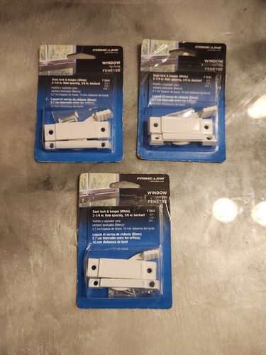 Prime-Line White Vinyl Window Sash & Lock Keeper 2-1/4" Hole 3/8 ...