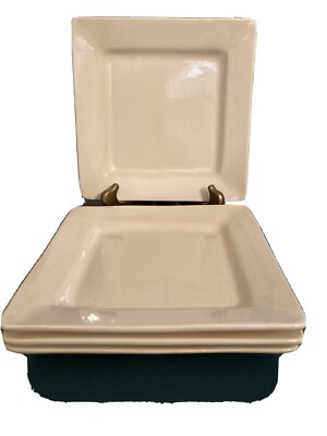 PIER 1 ONE IMPORTS Square Salad/Dessert Plate Ivory Essential Colours ...