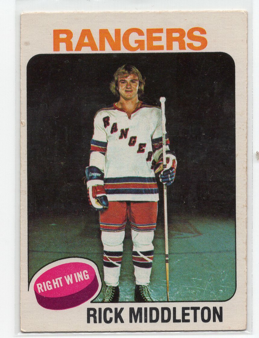 1X RICK MIDDLETON 1975 76 O Pee Chee #37 EXMT opc NY RANGERS 75 76 | eBay