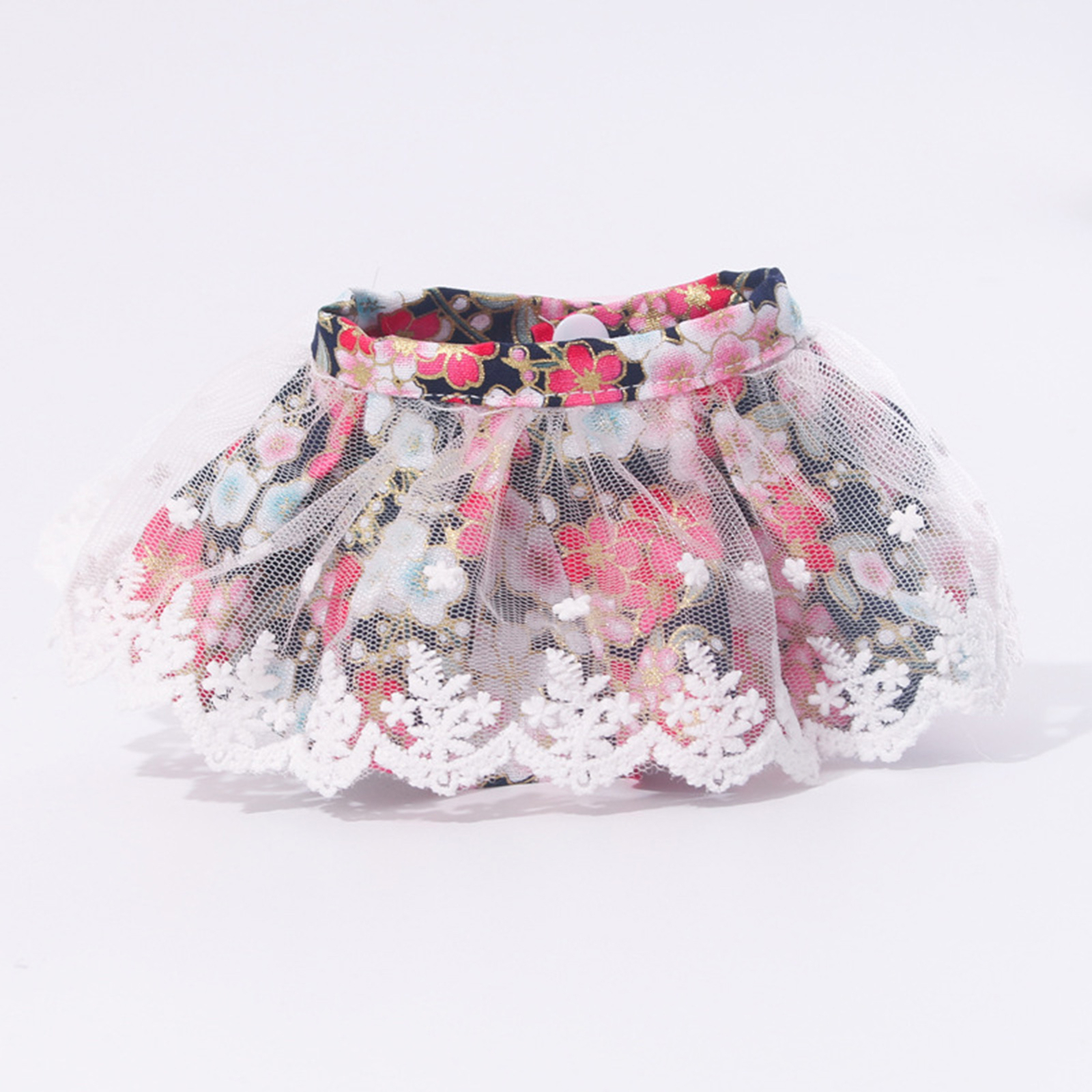 Cat Collar Soft Dress Up Floral Print Pet Dog Cat Neckerchief Eye ...