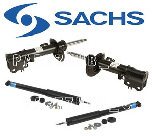 Pair Set 2 Front Struts Rear Shocks Sachs for Mercedes W203 C-Class ...