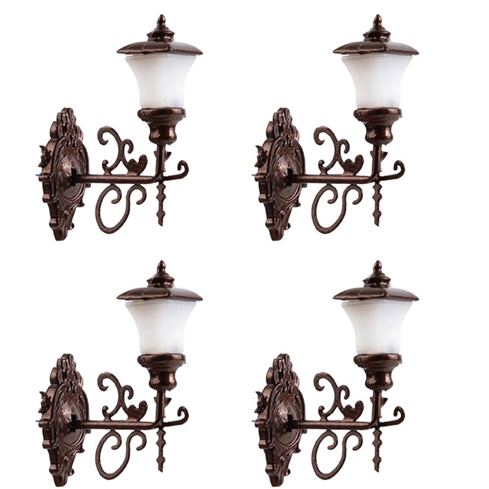 4 Pcs Mini Wall Lamp Model for Sand Table Materials Landscaping | eBay ...